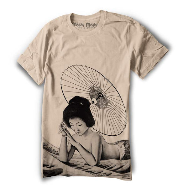 Japanese Geisha Mermaid T-shirt siren – Moshi Moshi Shirts